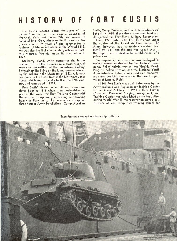 Fort Eustis Virginia 1951 25th Training Battalion and 449th H/C & M/M ...